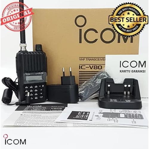 Jual HT Icom v80 V 80 ICV80 / IC-V80 Lithium VHF handy talky Walky Talk ...