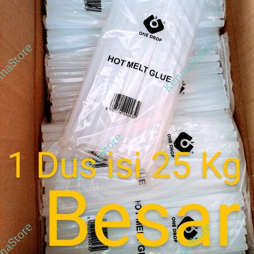 Jual 1 Dus isi 25 Kg Lem Bakar, Lem Tembak, Glue Stick merk One Drop ...