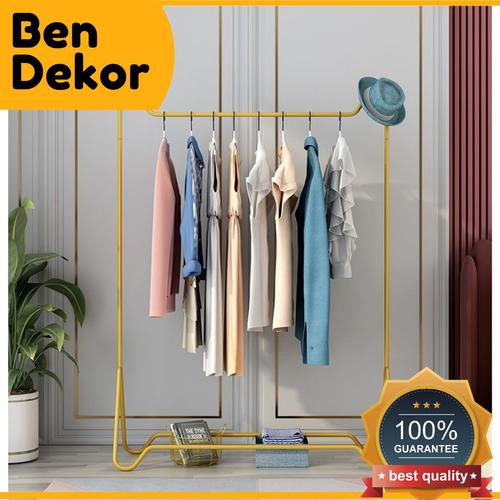 Jual Rak Gantungan Baju dan Topi Stand Hanger Display Baju Tempat ...