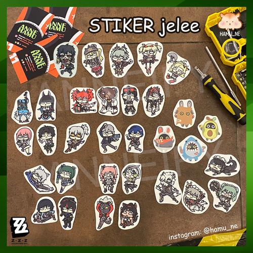 Jual Zenless Zone Zero ZZZ Stiker Jelek Wise Belle Bangboo Sharkboo ...