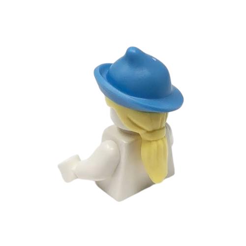 Jual LEGO Minifigure Hair - Long Ponytail with Blue Lopsided Hat - Kota ...