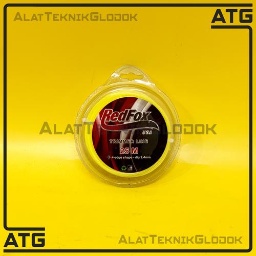 Jual TALI SENAR MESIN POTONG RUMPUT REDFOX TASCO TANAKA HONDA STIHL TRIMMER RED FOX (25 METER ...