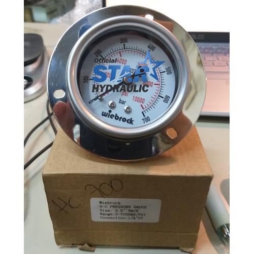 Jual Pressure Gauge Wiebrock 700 Bar, 10000 psi, Sz. 2,5 Inchi Model ...