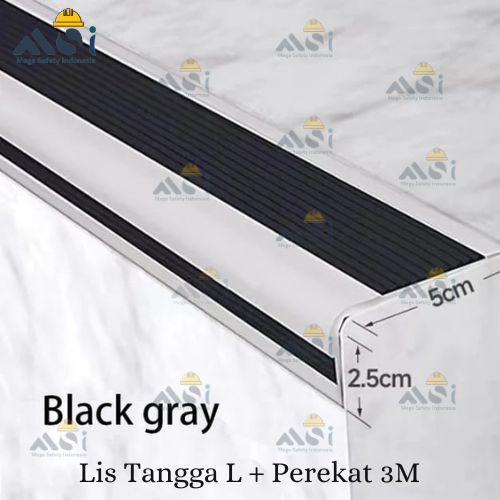 Promo Lis Tangga Pengaman Anti Slip Tipe L 5CM / Step Nosing + Perekat ...