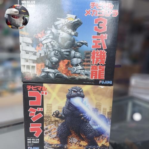 Jual fujimi chibimaru sd super deformed model kit godzilla toho dan mechagodzilla kiryu 3 set ...