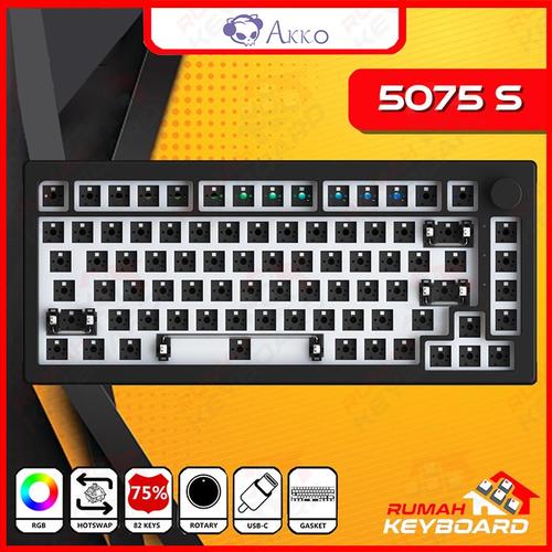 Promo AKKO 5075 - 75% - RGB - GASKET - BAREBONE - MECHANICAL KEYBOARD ...