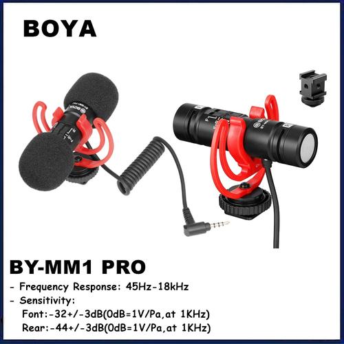 Jual Boya BY-MM1 Pro MM1Pro Dual Capsule Condenser Shotgun Mic ...
