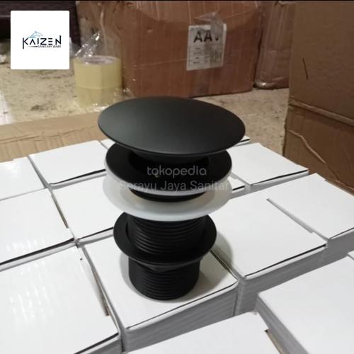 Jual Kepala Avur Wastafel Non Overflow black/ Avur Wastafel Hitam ...