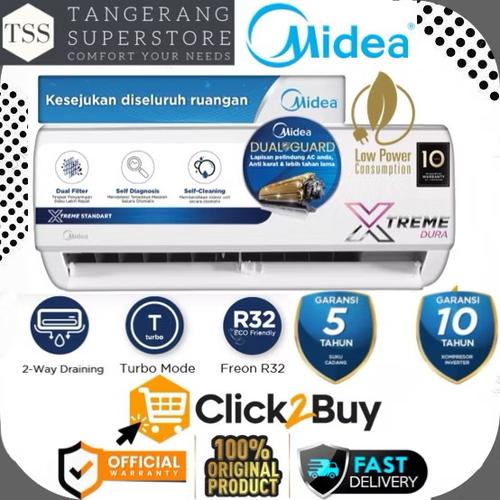 Jual AC 2 PK MIDEA STANDARD MSAF-18CRN2 MSAF 18CRN2 SUPER COOLING 2PK ...