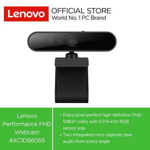 Jual Lenovo Performance FHD IR Webcam 1080p + Infrared Sensor Camera ...