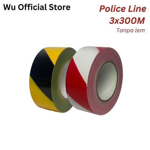 Jual Police Line Kuning Hitam / Garis Polisi 3 Inchi x 300 Meter ...