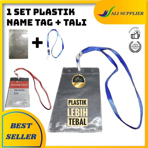 Promo SET PLASTIK ID 1 SET NAME TAG + TALI DIJAMIN MURAHH - Hijau ...