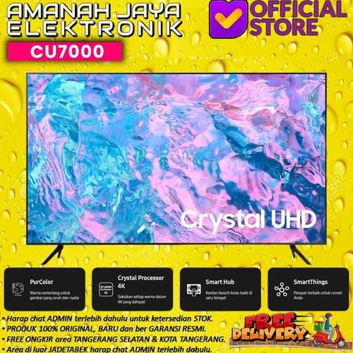 Jual SAMSUNG UA55CU7000KXXD SMART TV 4K 55 inch | SAMSUNG 55CU7000 ...