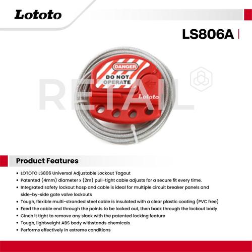 Jual LOTOTO Safety Loto Universal Adjustable Logout Tagout - LS806A ...