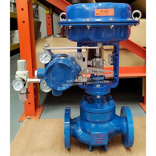 Jual DIAPHRAGM CONTROL VALVE DN50 JIS10K 2" POSITIONER AZBIL AVP300 ...