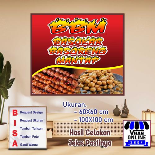 Jual Spanduk Banner Bakso Bakar dan Bakso Goeng - 60x60 cm - Kab ...