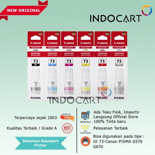 Jual Tinta Original GI73 GI-73 Untuk Printer Canon Pixma G570 G670 - Black - Kota Tangerang ...