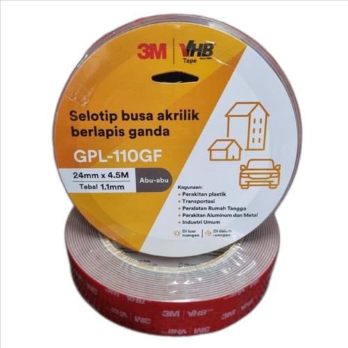 Jual Double Tape 3M VHB GPL-110GF Original / Selotip Busa Akrilik Berlapis Ganda - 12 mm 24 mm ...