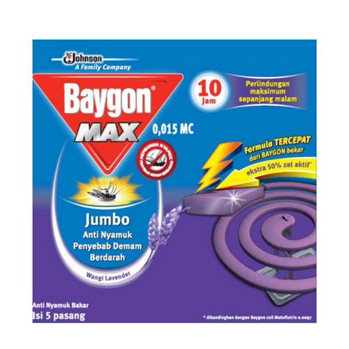 Jual Baygon Coil Jumbo Max Lavender 10 Jam | Baygon Bakar Jumbo | Per Pak Isi 5 - Kota Denpasar ...