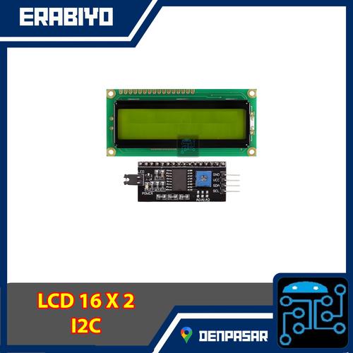 Jual LCD 16x2 Green Backlight I2C Serial Module - Kota Denpasar ...