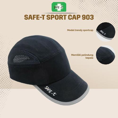 Promo Topi Safety Merk Safe-t Sport Cap 903 Topi Proyek Navy Blue ...