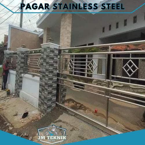 Jual Pagar Rumah Gerbang Pintu Stainless Steel 304 Pagar Minimalis ...