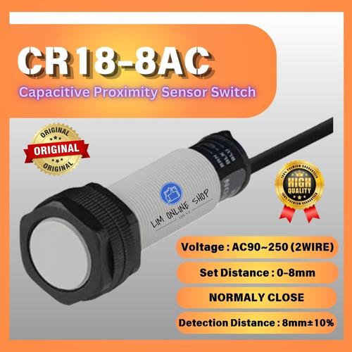 Jual SENSOR CR18-8AC NC NORMALY CLOSE 90-250VAC KAPASITIF PROXIMITY ...