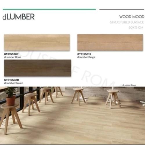 Jual Granit Roman 60x15 dLumber Bone Beige Brown Lumber Wood - Brown ...