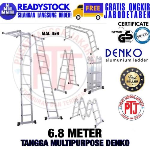 Jual ! TANGGA MULTIPURPOSE 6,8 METER TANGGA LIPAT TANGGAALUMUNIUM MERK ...