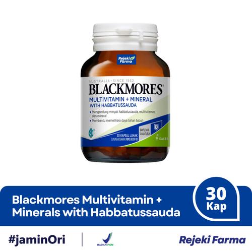 Jual [BPOM] Blackmores Multivitamin + Mineral With Habbatussauda 30 Kapsul - Black Mores ...
