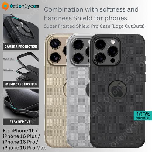 Jual Case iPhone 16 Pro Max Plus NILLKIN Frosted Pro Logo CutOuts ...