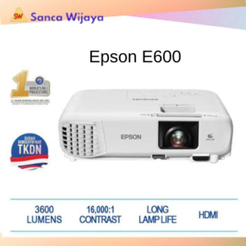 Jual PROYEKTOR EPSON TKDN, EB-E600 EBE600 EB E600 XGA 3LCD 3400 Lumens ...