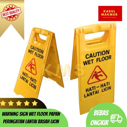 Jual Warning Sign Wet Floor Papan Peringatan Lantai Basah Licin - Kota ...