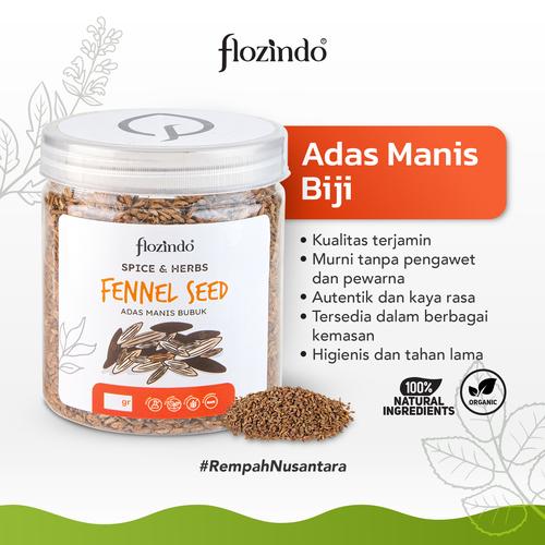 Promo Flozindo Fennel Seeds / Adas Manis Biji - PACK 500gr - Kab ...