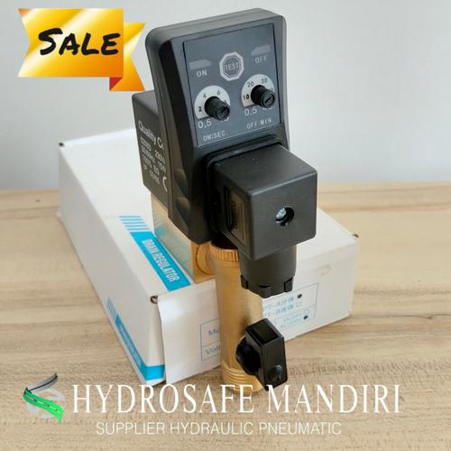 Jual auto drain valve timer / solenoid timer drat 1/2" inch AC 220 ...