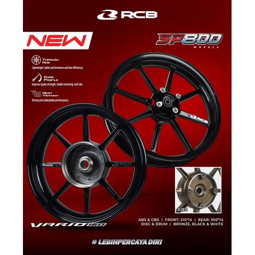 Promo RCB SPORT RIM SP800 [ PRODUK ORIGINAL ] - BLACK/HITAM, NEW NMAX ...