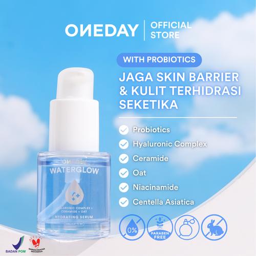 Jual ONEDAY WATERGLOW Hyaluronic Complex + Ceramide + Oat Hydrating Serum - Serum Hidrasi ...