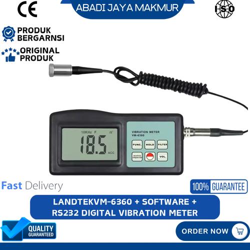 Jual Landtek VM-6360 + software + RS232 digital vibration meter vibrometer - Jakarta Barat ...
