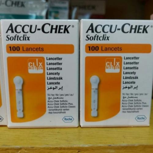 Jual Lancet Accu Check isi 100 Softclick Jarum AccuCheck - Jakarta ...