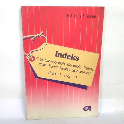 Jual Citra Aditya Bakti Buku Indeks Contoh-contoh Kontrak Rekes dan ...