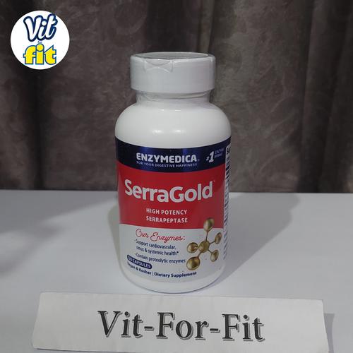 Jual Enzymedica SerraGold High Potency Serrapeptase - 120 Capsules ...