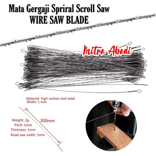 Jual Mata Gergaji Spiral Scroll Saw / Kawat Pisau Gergaji Coping Saw ...