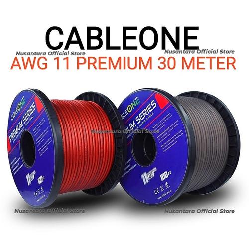 Jual Cableone 11awg Premium Series Full Tembaga 30 meter cable one 11 ...