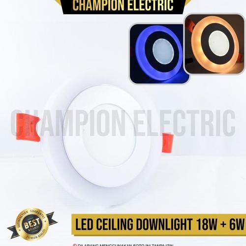 Jual LAMPU DOWNLIGHT LED 2 WARNA 18W PUTIH 6 WATT LIS FOR SALE - Biru ...