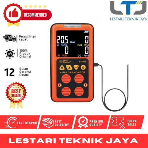 Jual Gas Detector Sertifikat Kalibrasi CO O2 H2S LEL Smart Sensor ...