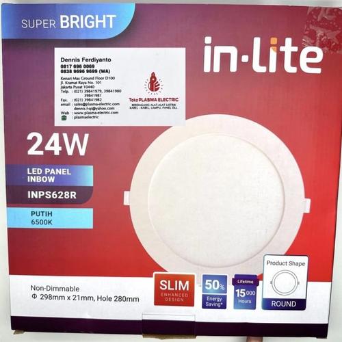 Jual LED PANEL 24W 24 W 24WATT 24 WATT INLITE INBOW BULAT INPS628R FOR SALE - Jakarta Timur ...