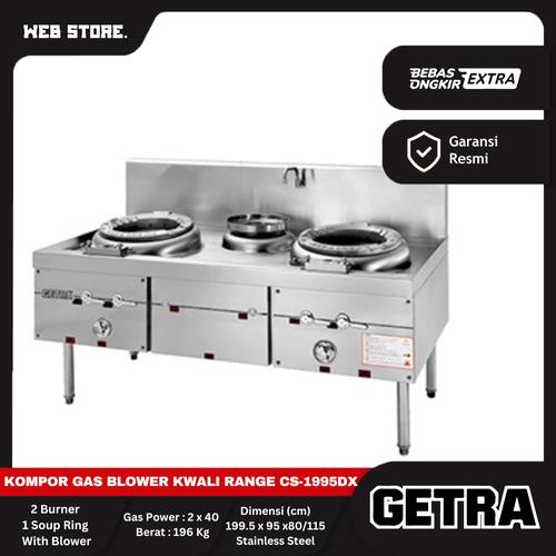 Jual Kompor Gas Kwali Range With Blower CS-1995DX Kompor Blower Kwali 2 Burner 1 Soup Ring CS ...