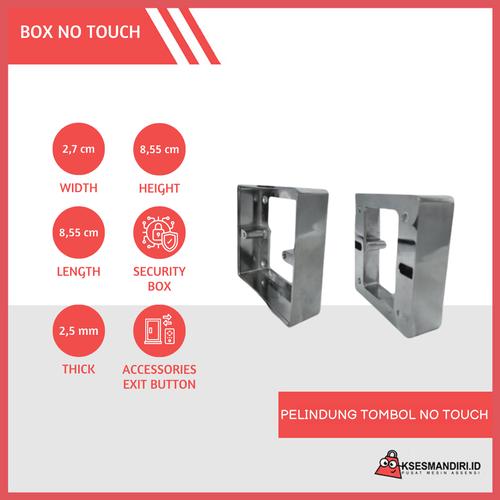 Jual Outbow / Box Tombol Exit No Touch Touchless STAINLESS Tebal 2.5mm ...