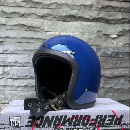 Jual Helm Slimhead Biru Dongker Tx 500 SNI - Helm + Kaca, M - Kab ...