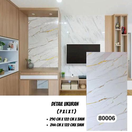 Jual Marmer Panel PVC Dekorasi Dinding Motif Corak GOLD Marble UPVC ...